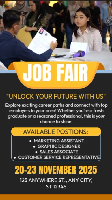 Job Fair Ads Template | PosterMyWall