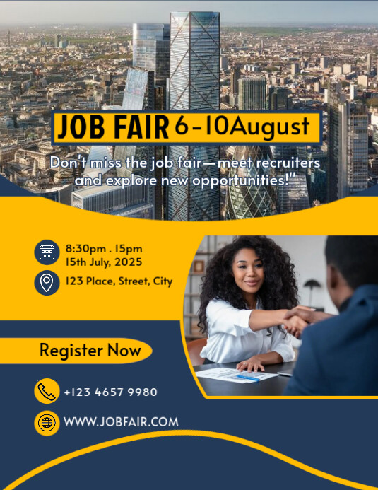 JOB FAIR Template | PosterMyWall