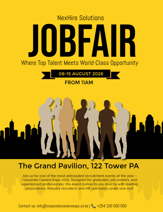 JOB FAIR Template | PosterMyWall
