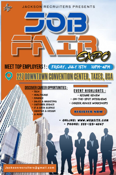 Plantilla de Job fair | PosterMyWall