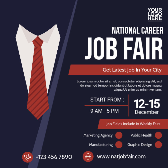Copy of Job Fair Instagram Post | PosterMyWall