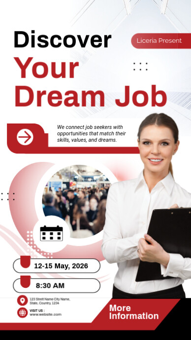 Job Fair Instagram Story Template | PosterMyWall