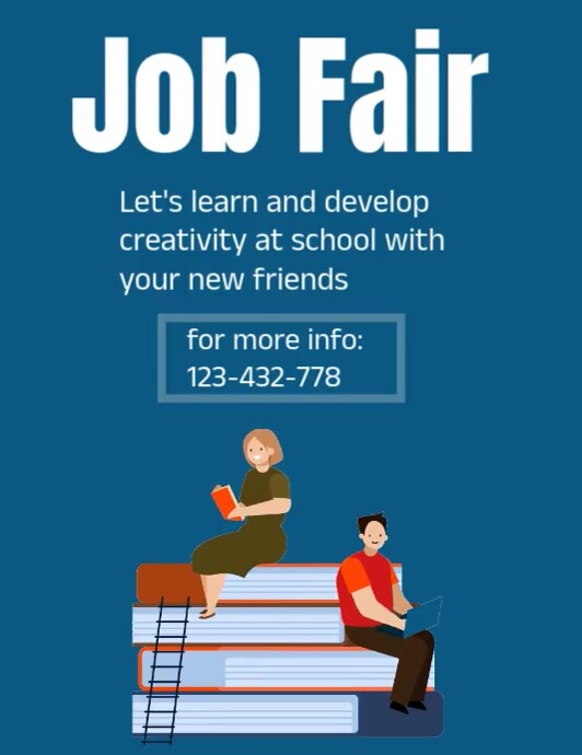 Plantilla de Job Fair Poster, Job Fair Flyer, Career Fair Flyer, Career Fair Poster, Job Fair ...