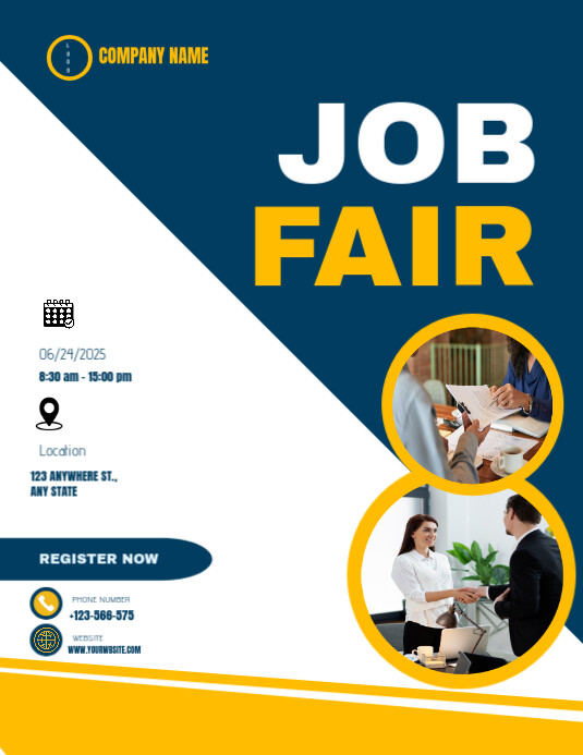 JOB FAIR TEMPLATE FLYER DESIGN | PosterMyWall