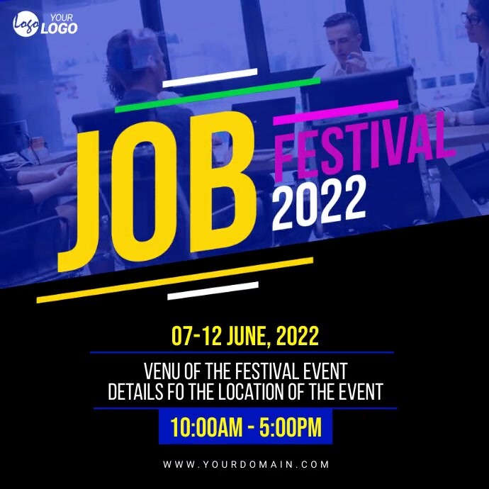 Copy of Job Fair Video Template | PosterMyWall