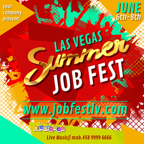 job fair instagram post advertisement 2021 Template | PosterMyWall