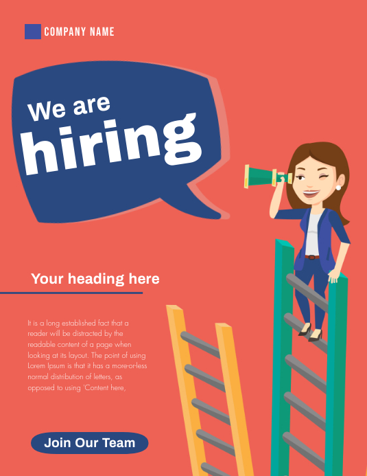 JOB HIRE TEMPLATE | PosterMyWall