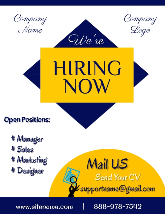 Job Hiring Template | PosterMyWall