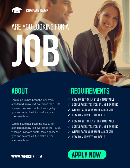 JOB HIRING FLYER Template | PosterMyWall