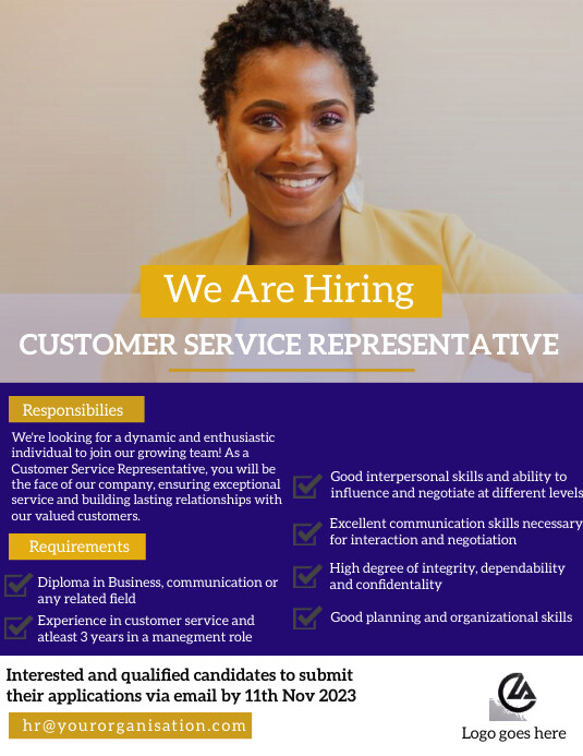 job hiring Instagram post design Template | PosterMyWall