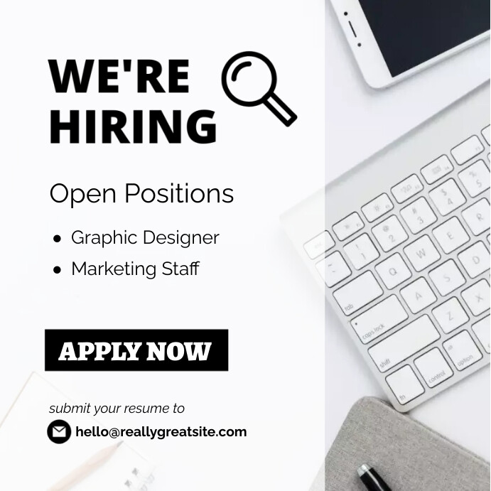 Job Hiring Instagram Post Template | PosterMyWall