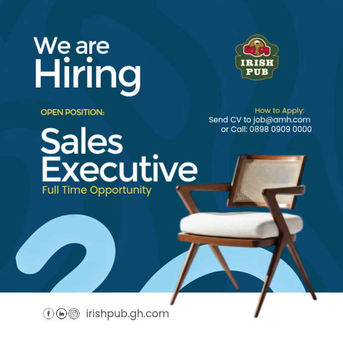 Job Hiring Instagram Post Template | PosterMyWall