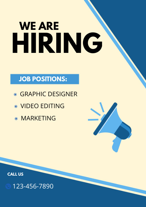 Job hiring poster Template | PosterMyWall