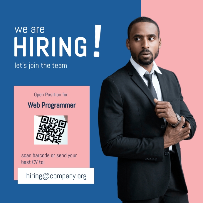 Job Hiring Poster Template | PosterMyWall