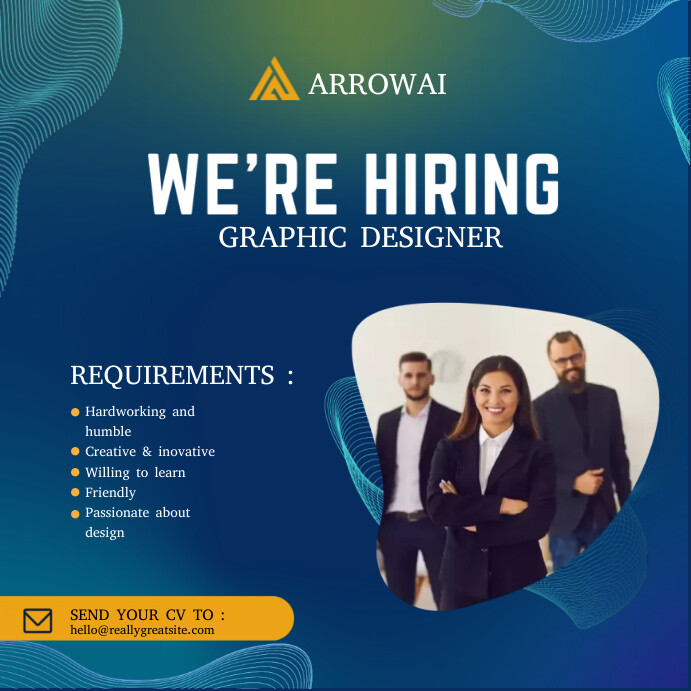 Job Hiring Poster Template / Instagram Post | PosterMyWall