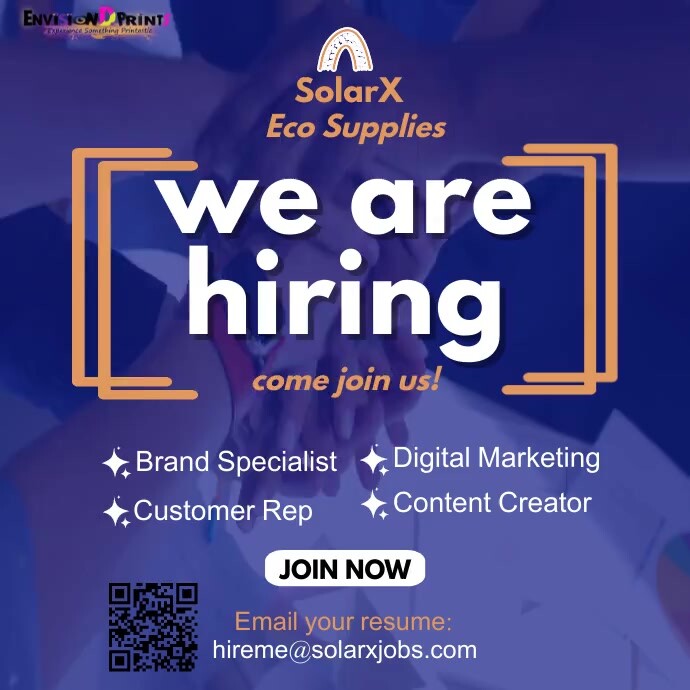 Job Hiring Social Media Video Design Template | PosterMyWall