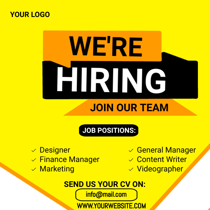 job hiring template | PosterMyWall