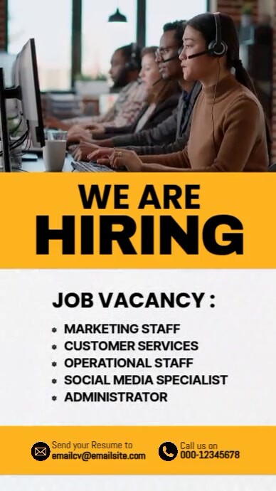 Job Hiring Template | PosterMyWall