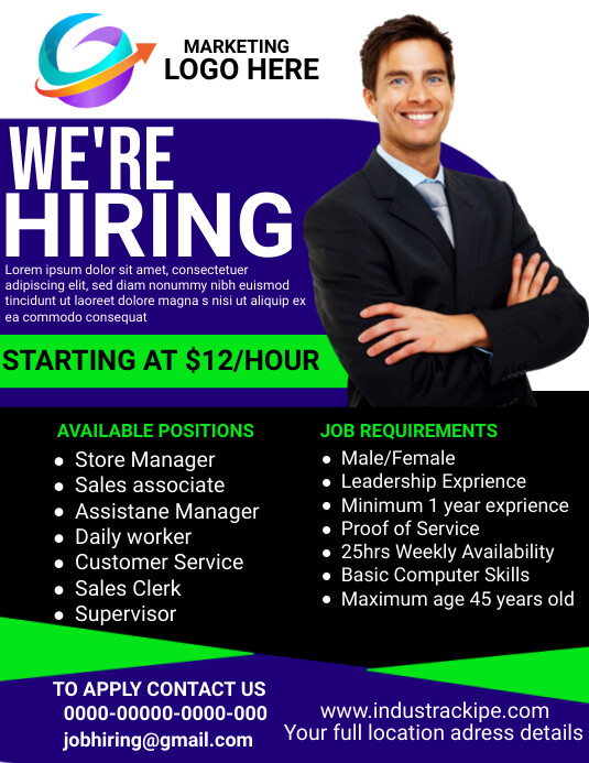 job hiring template | PosterMyWall