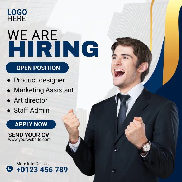 Job Hiring Template | PosterMyWall