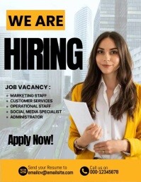 Job Hiring Advertisement Template | PosterMyWall
