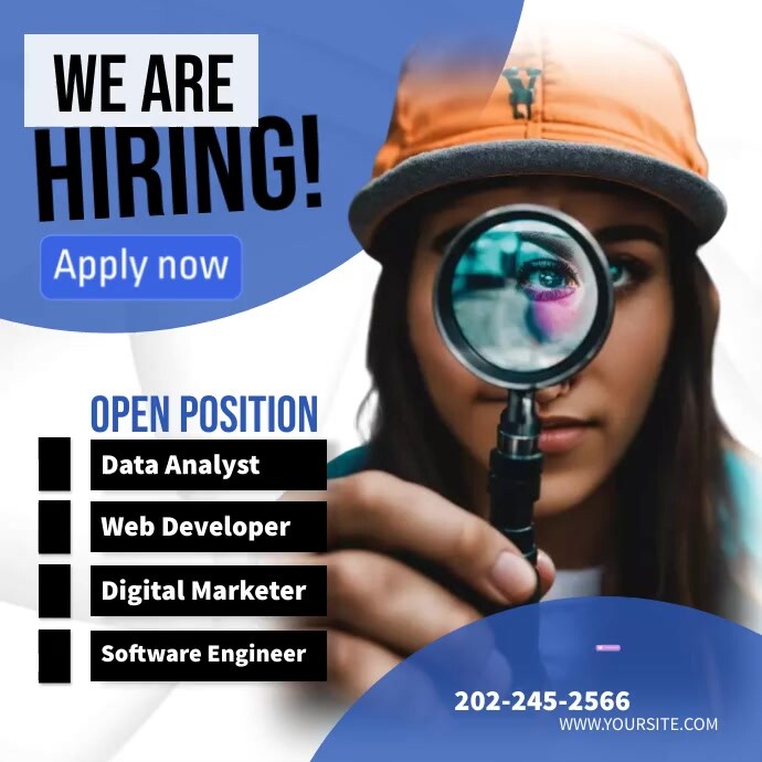 Job Hiring Video Template | PosterMyWall