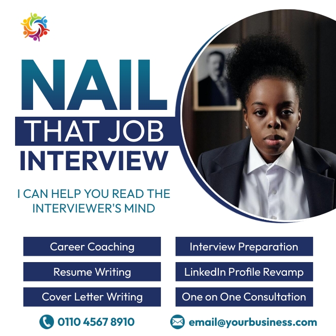 job interview career coach flyer Template | PosterMyWall