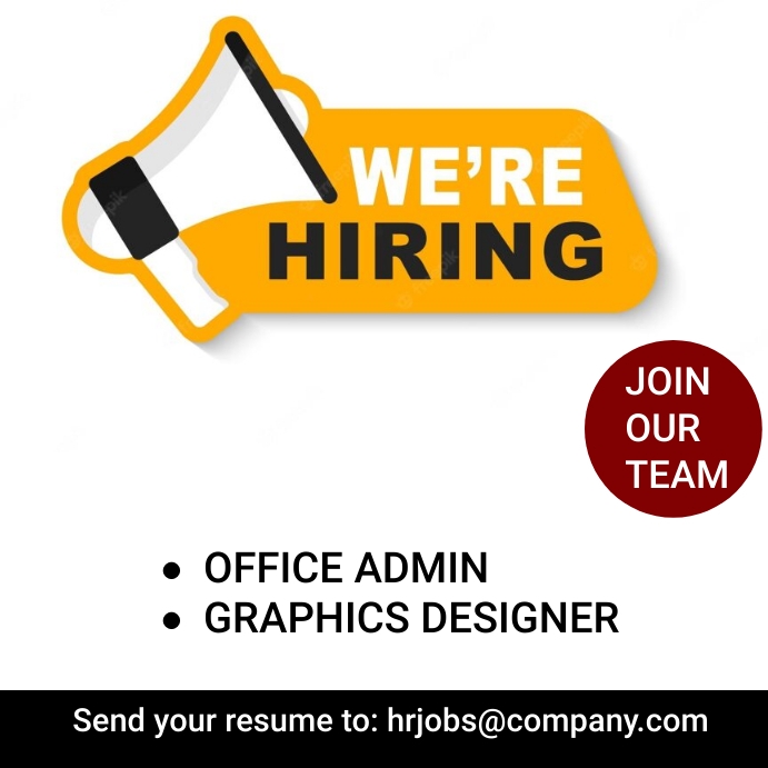 job opportunity, hiring ads Template | PosterMyWall
