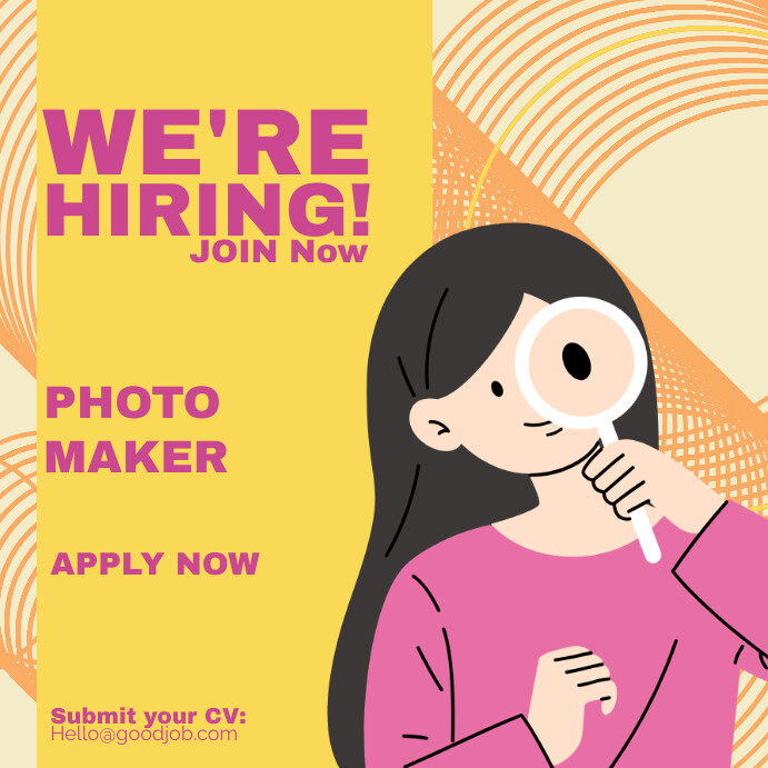 Copy of Job position poster web design and artistic | PosterMyWall