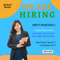 Job Vacancies For Teachers in High School Template | PosterMyWall