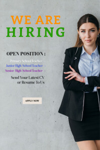 Job Vacancies For Teachers in High School Template | PosterMyWall
