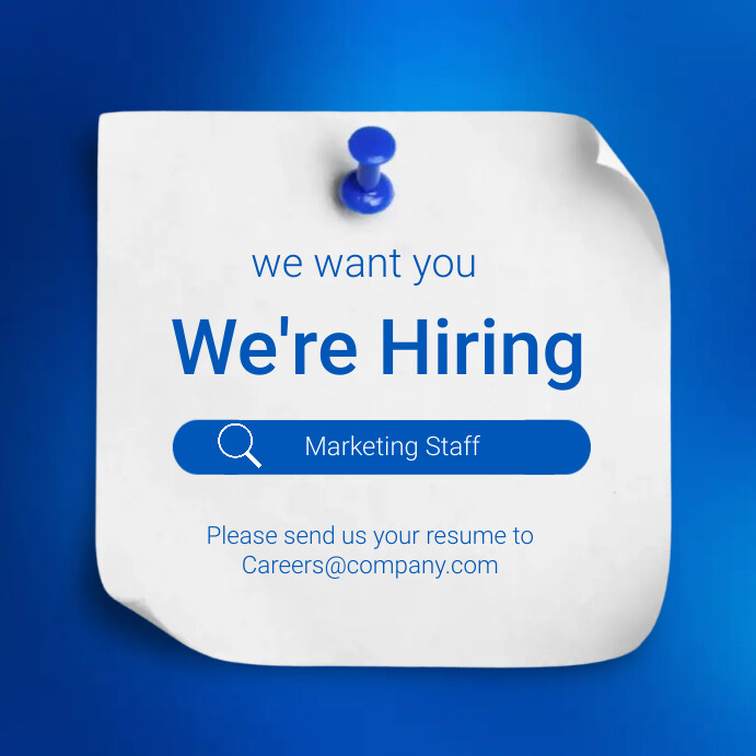 Plantilla de Job Vacancy Ad | PosterMyWall