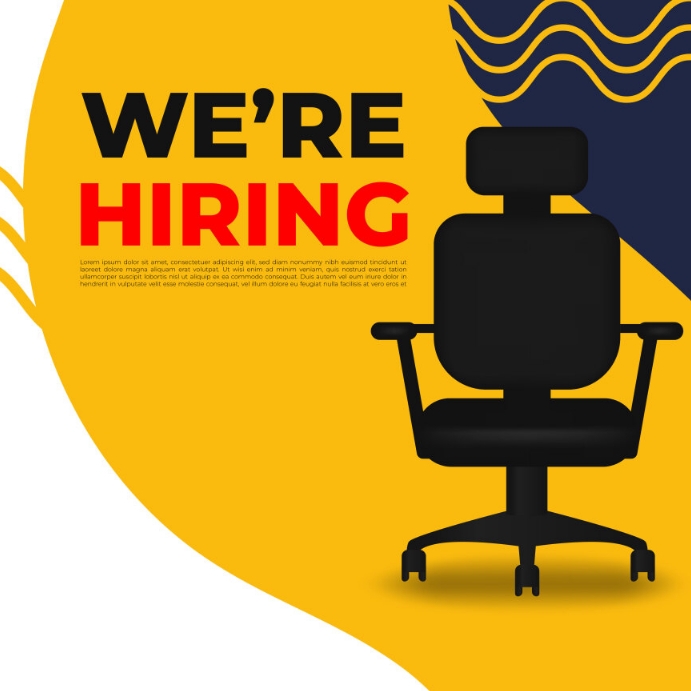Copy of Job vacancy background flat style | PosterMyWall