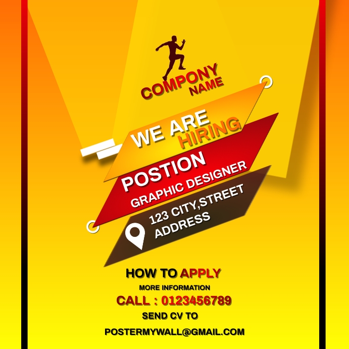 Job Vacancy Template | PosterMyWall