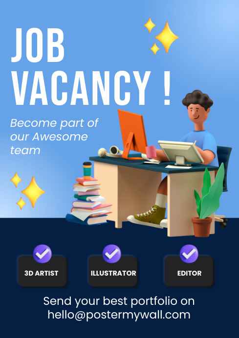 Job Vacancy Template | PosterMyWall
