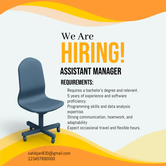 Job Vacancy-Vorlage | PosterMyWall