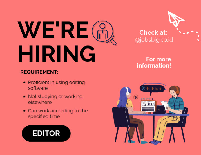 job vacancy Template | PosterMyWall