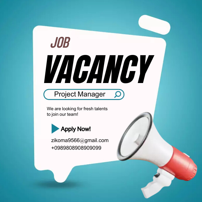 job vacancy Template | PosterMyWall