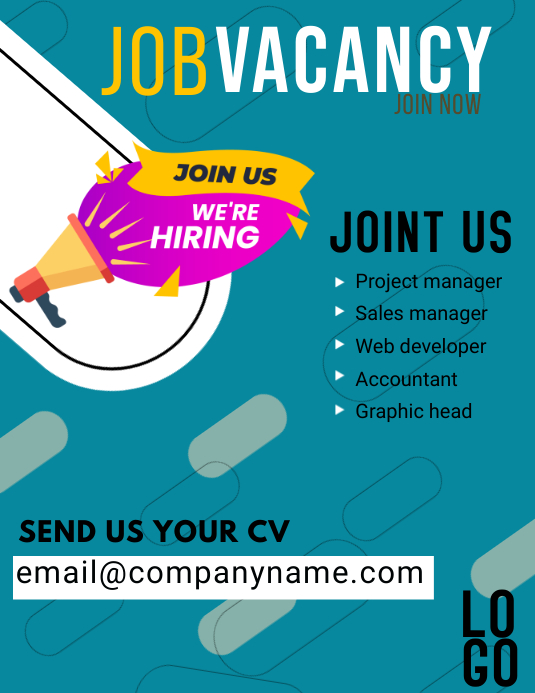 Job vacancy flyer Template | PosterMyWall