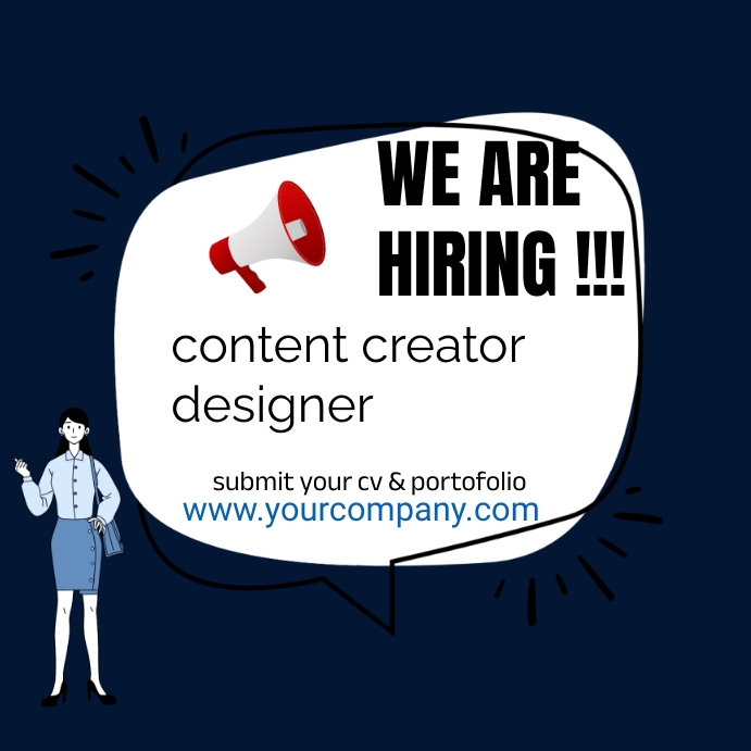 Job Vacancy Instagram Post Template | PosterMyWall