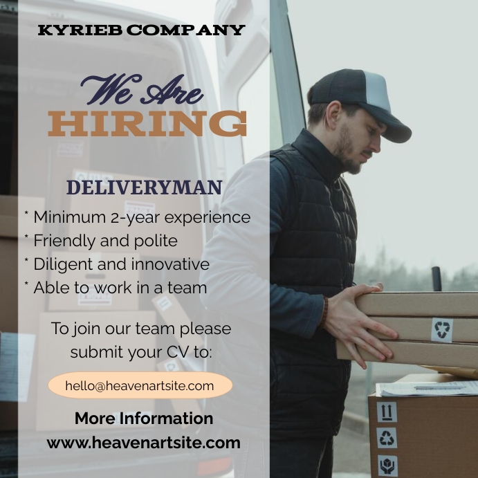 Job Vacancy Instagram Post Template | PosterMyWall