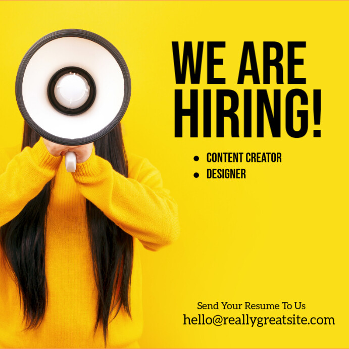 job vacancy now hiring Templat | PosterMyWall