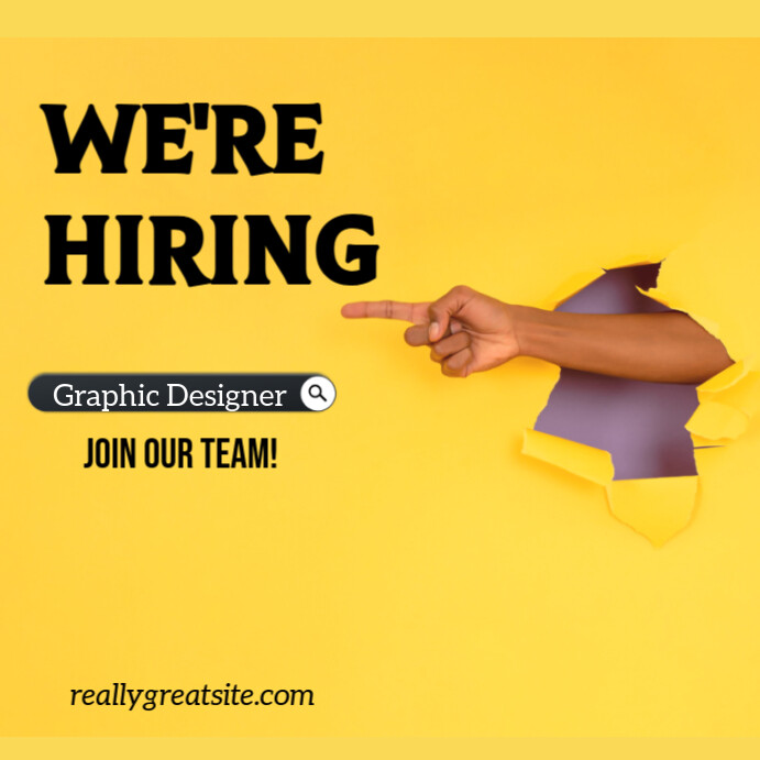 Job Vacancy Now Hiring Template We're Hiring Design | PosterMyWall