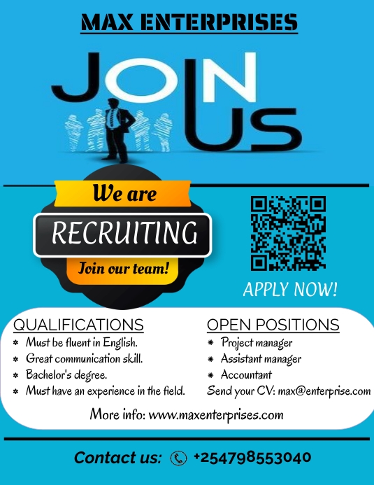 Job vacancy Template | PosterMyWall