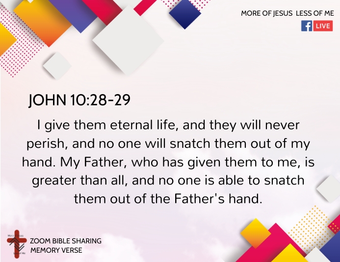 Plantilla de JOHN 10:28-29 | PosterMyWall