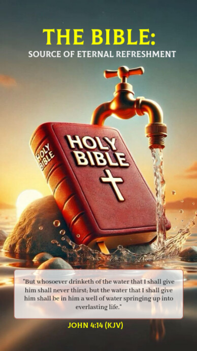 John 4:14 Template | PosterMyWall