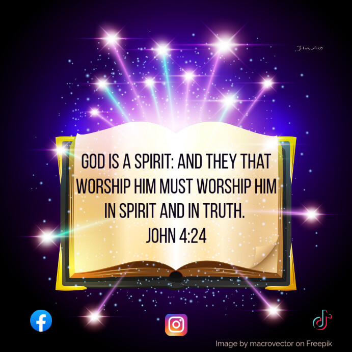 John 4:24 Template | PosterMyWall
