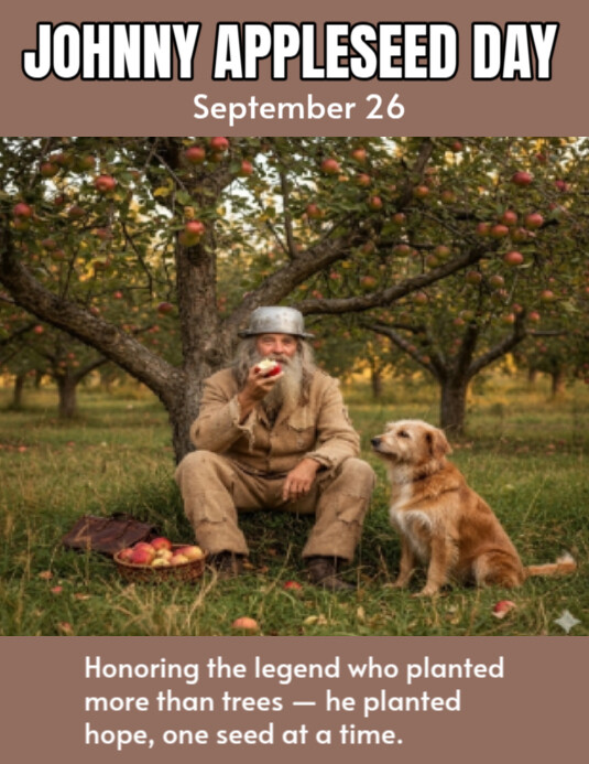 Johnny Appleseed Day Celebration Flyer (us Letter) Template | PosterMyWall