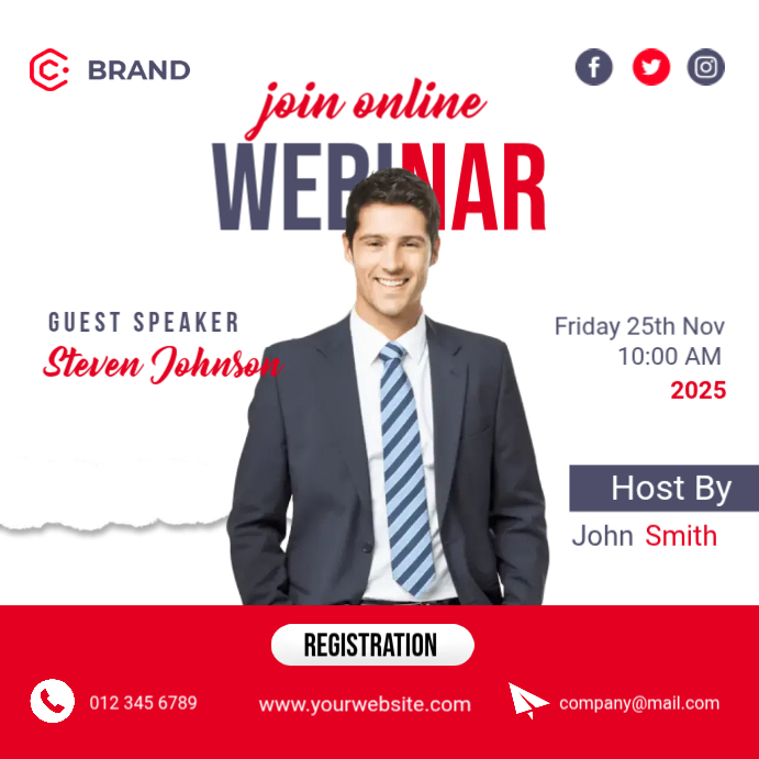Join Online Webinar ADS Template | PosterMyWall