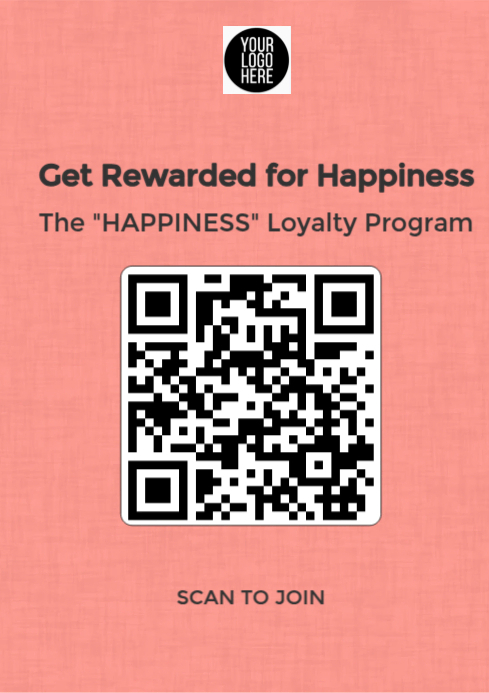 Join our loyalty rewards scan template | PosterMyWall